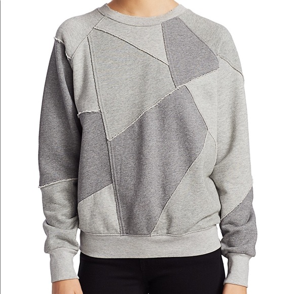 Frame Denim | Tops | Frame Patchwork Fleece Sweater | Poshmark